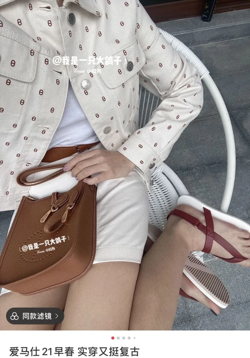Top mirror Hermes Evelyn Bags