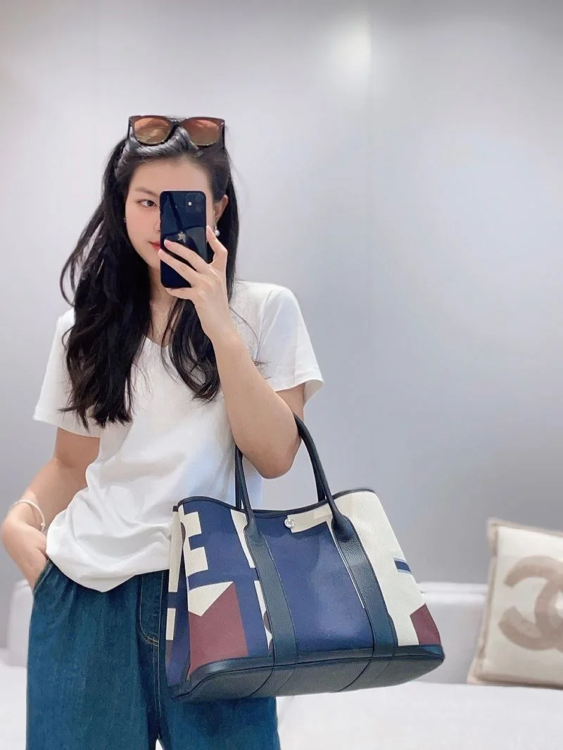 Brand-authenticated Hermes Garden Party Bags