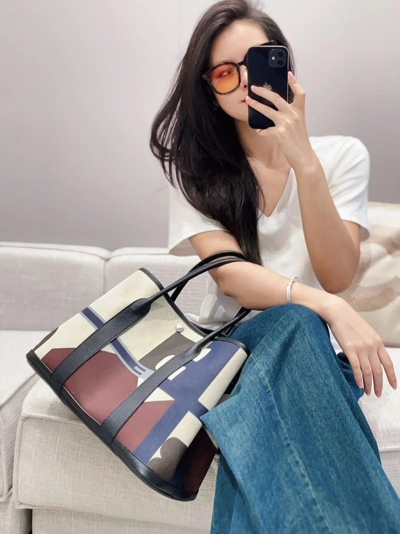 Brand-authenticated Hermes Garden Party Bags