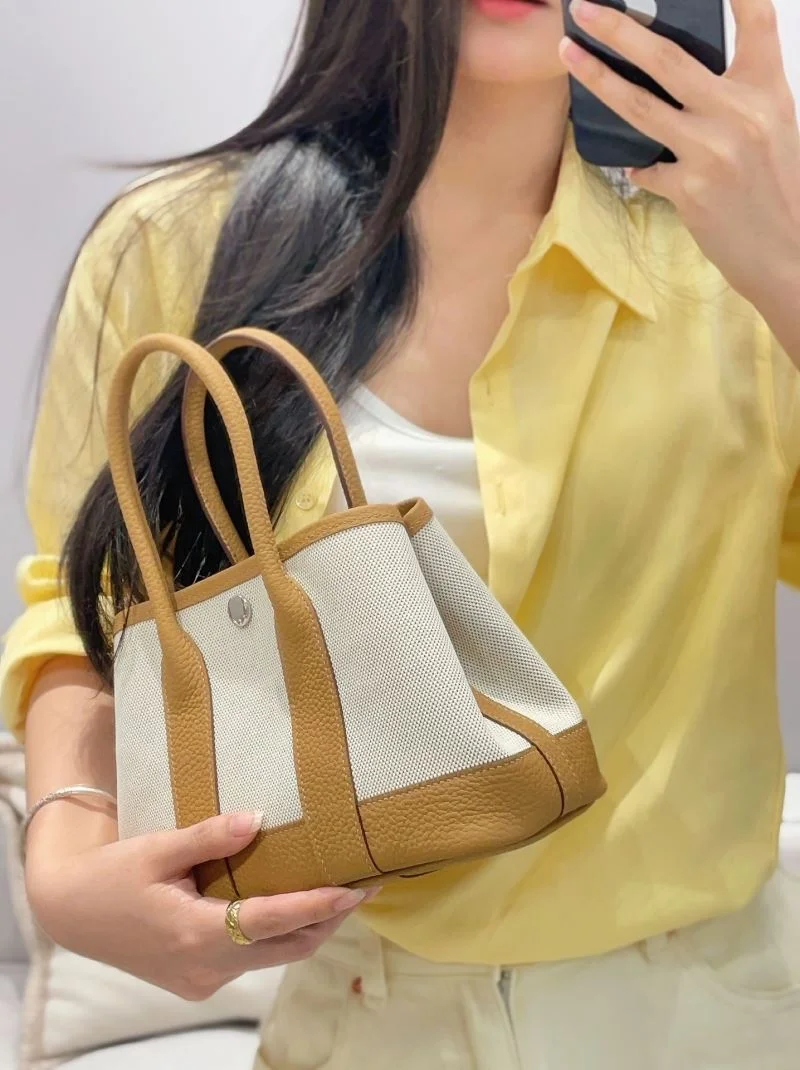 Brand-authenticated Hermes Garden Party Bags