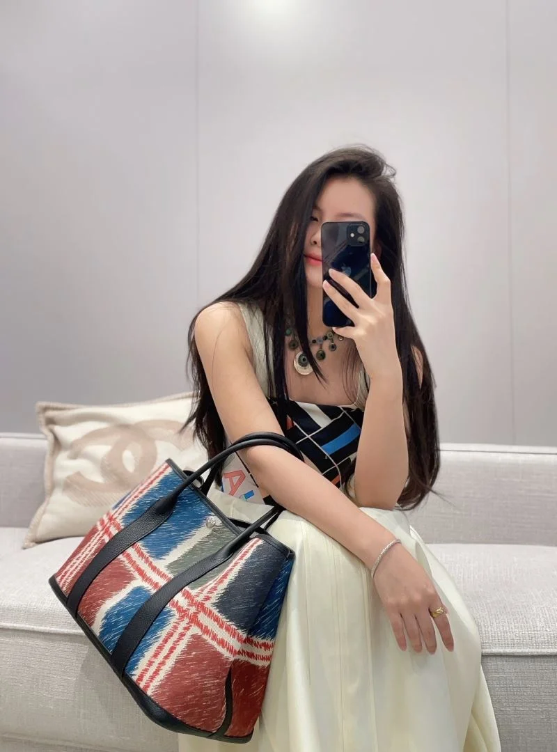 Brand-authenticated Hermes Garden Party Bags