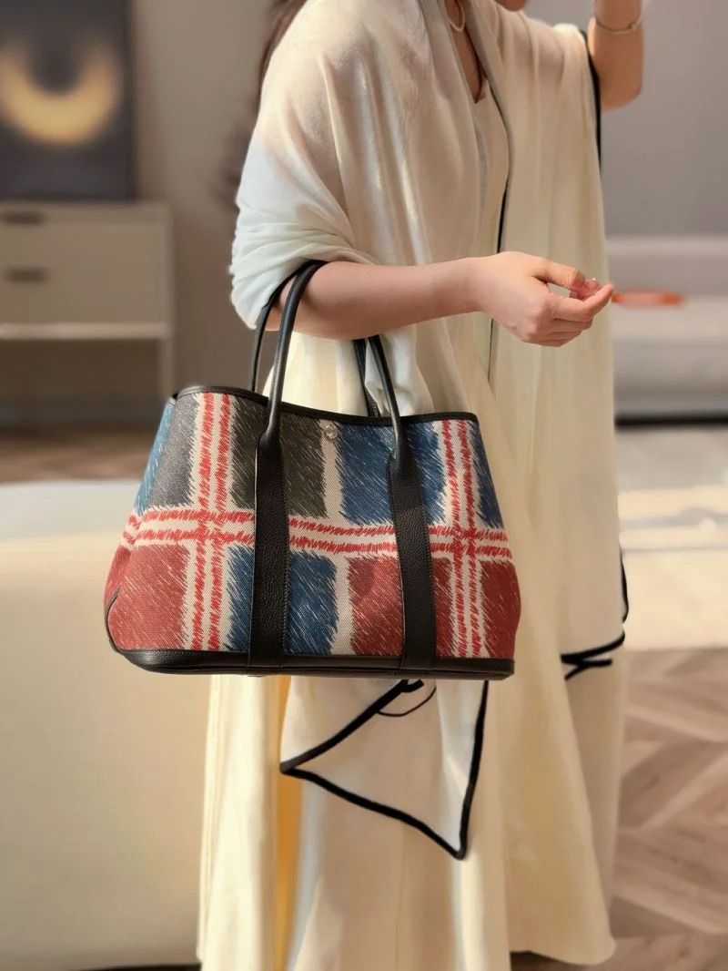Brand-authenticated Hermes Garden Party Bags