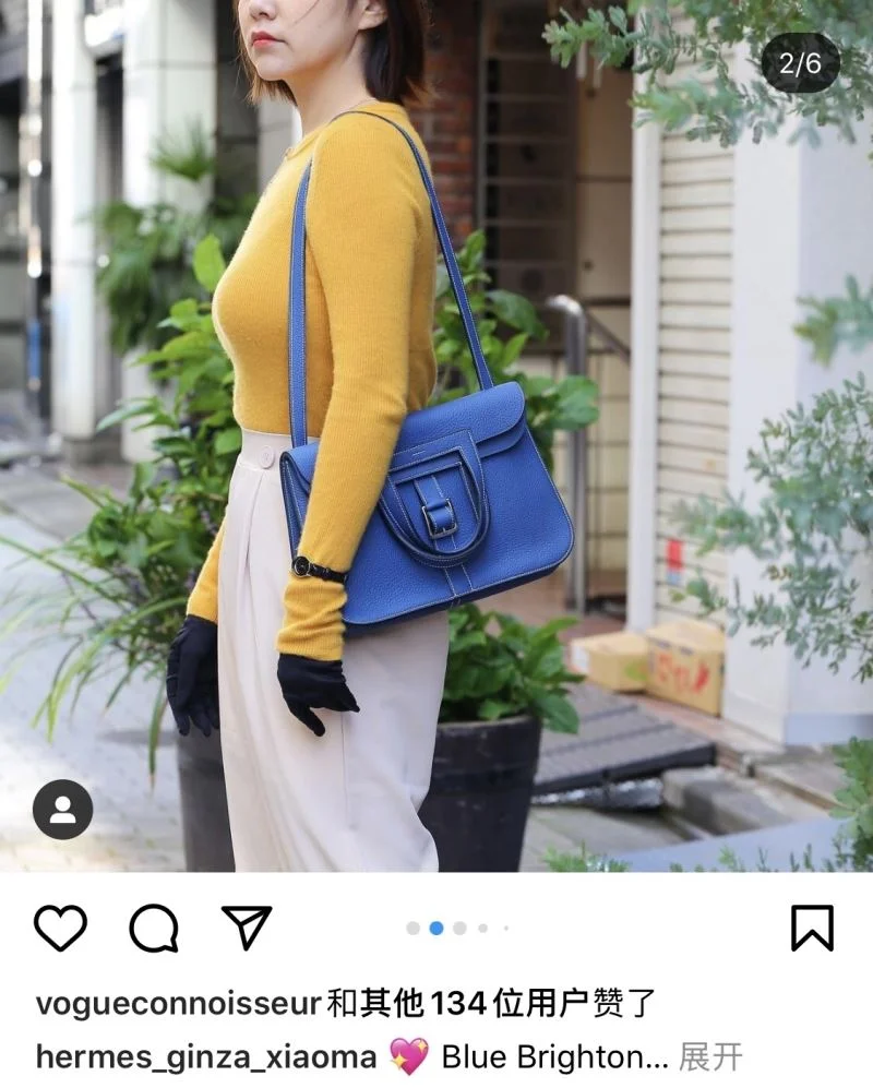 Brand-authenticated Hermes Halzan Bags