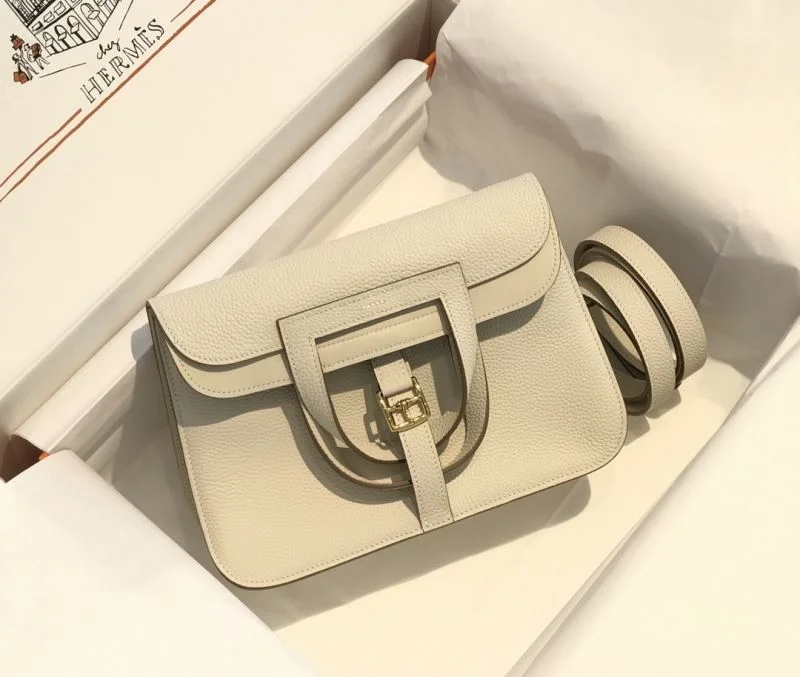 Brand-authenticated Hermes Halzan Bags