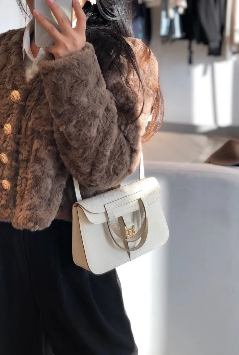 Brand-authenticated Hermes Halzan Bags