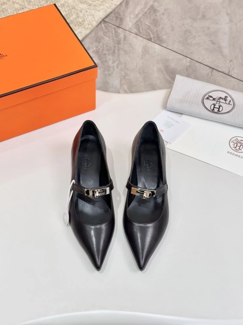 Brand-authenticated Hermes Heeled Shoes
