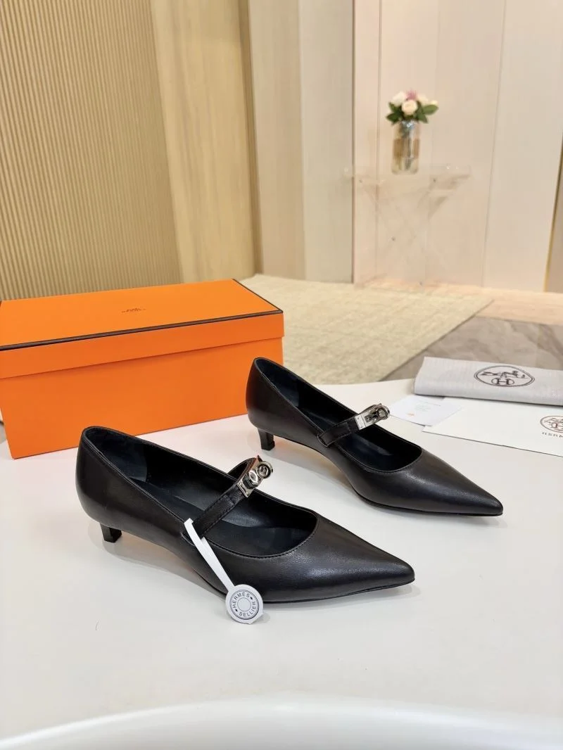 Brand-authenticated Hermes Heeled Shoes