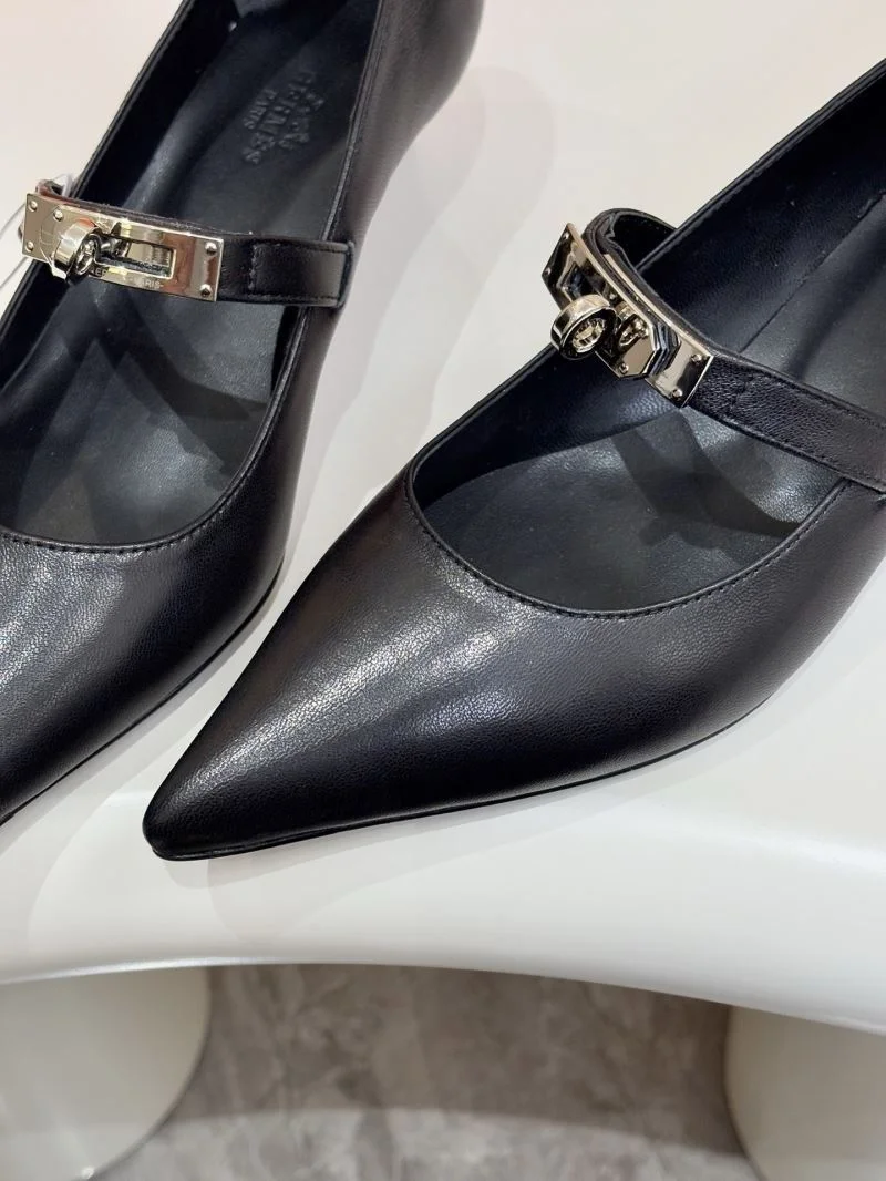 Brand-authenticated Hermes Heeled Shoes