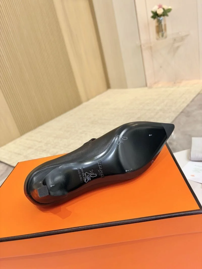 Brand-authenticated Hermes Heeled Shoes