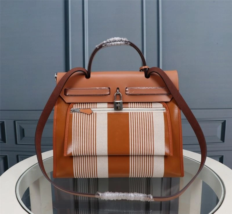 Brand-authenticated Hermes Herbag Bags