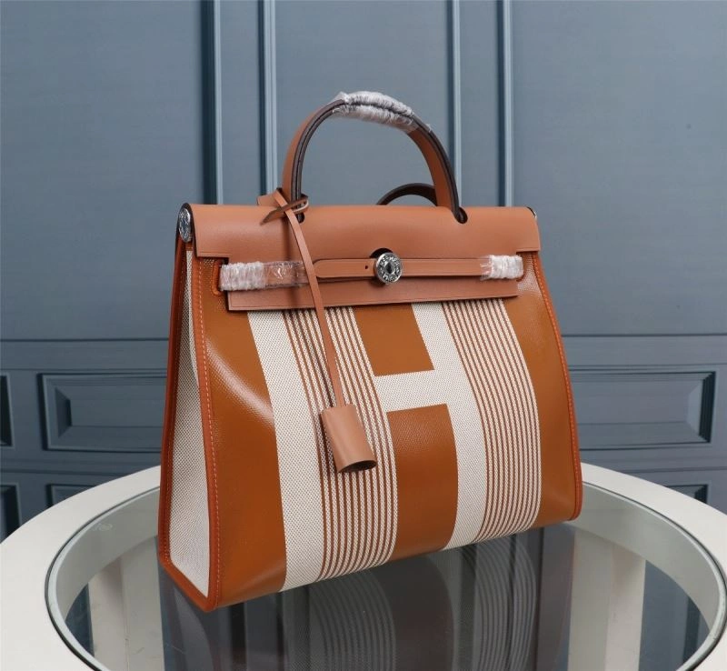 Brand-authenticated Hermes Herbag Bags