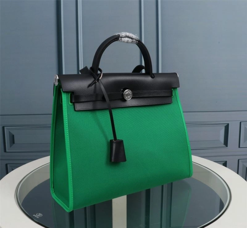 Brand-authenticated Hermes Herbag Bags