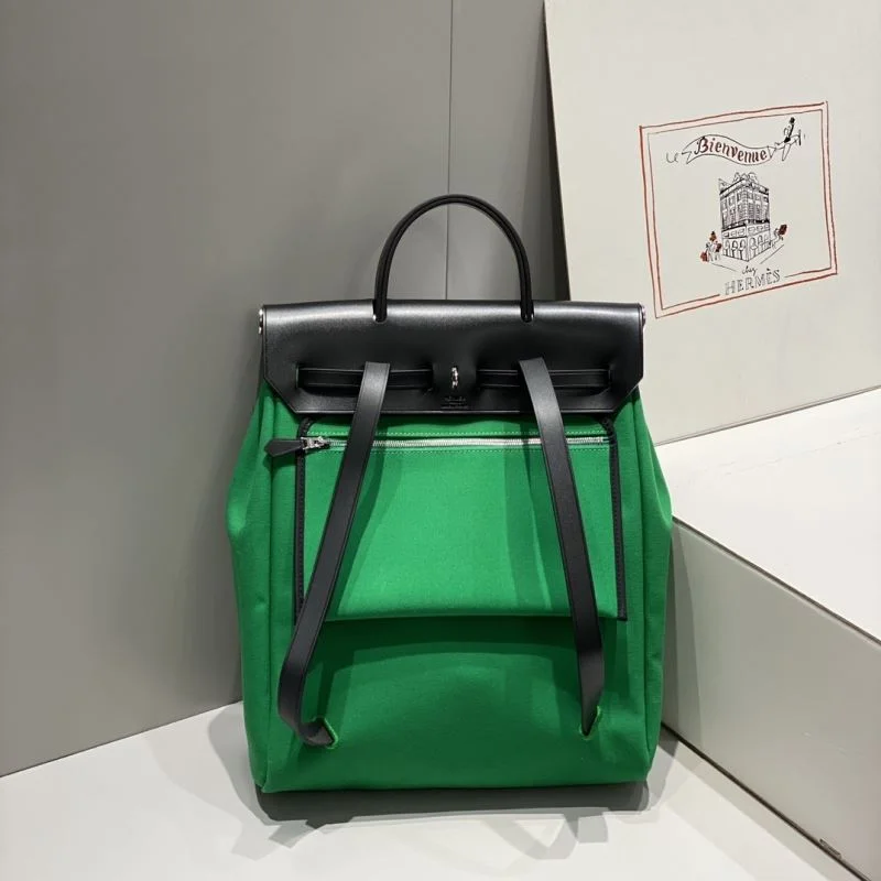 Brand-authenticated Hermes Herbag Bags