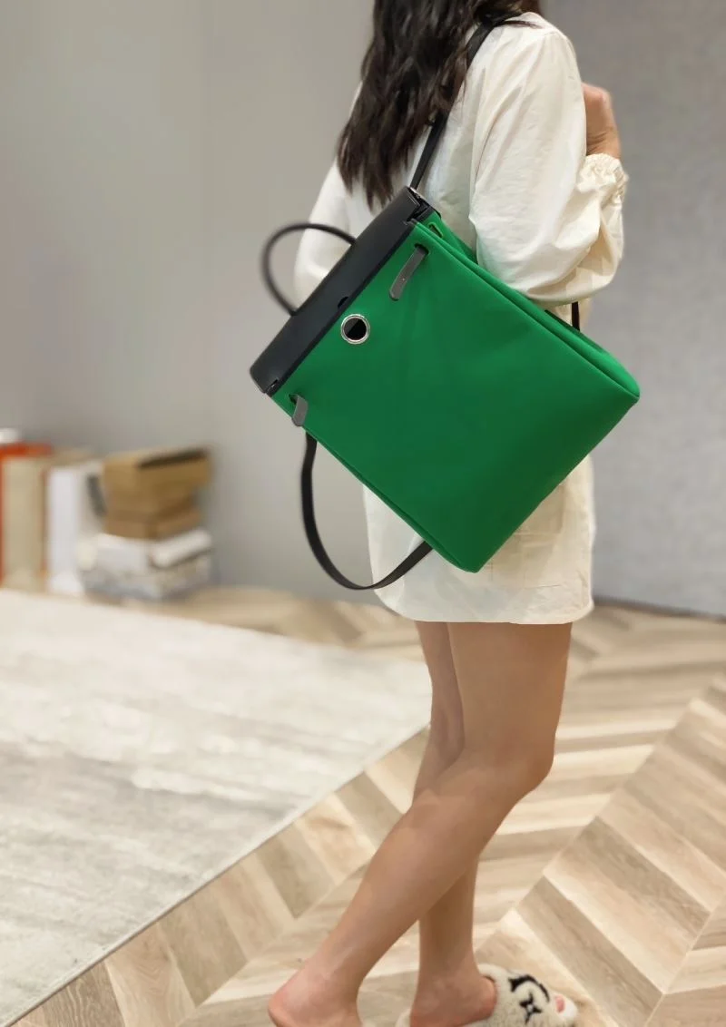 Brand-authenticated Hermes Herbag Bags