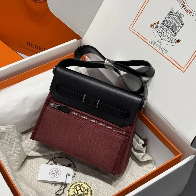 Brand-authenticated Hermes Herbag Bags