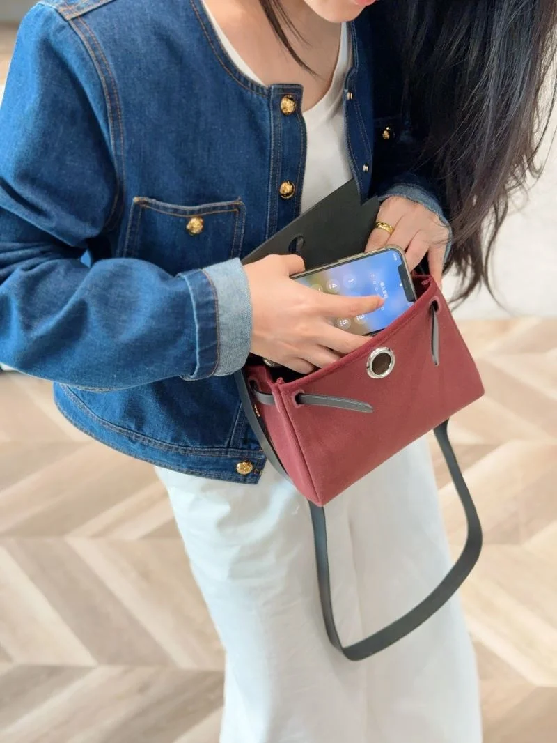 Brand-authenticated Hermes Herbag Bags