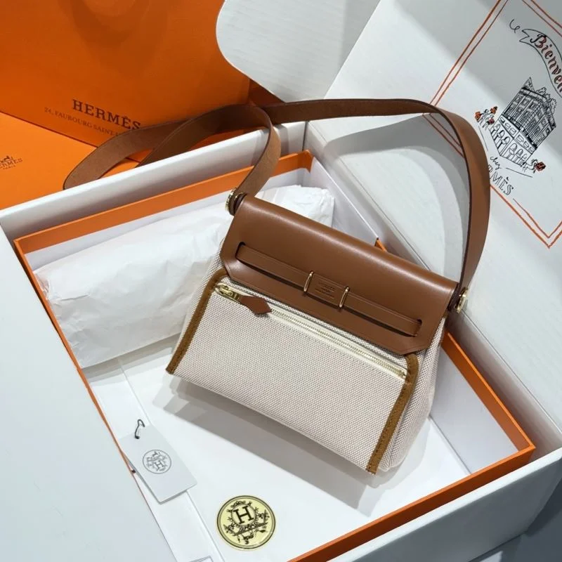 Brand-authenticated Hermes Herbag Bags