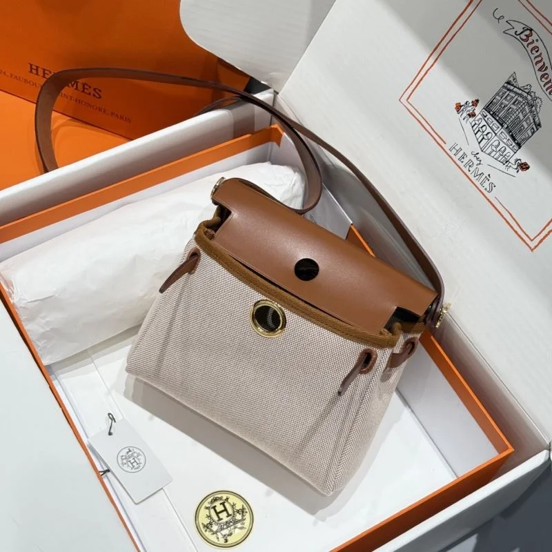 Brand-authenticated Hermes Herbag Bags