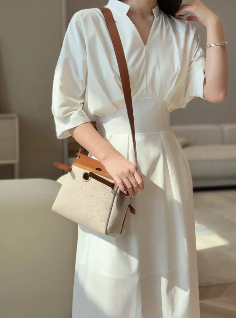 Brand-authenticated Hermes Herbag Bags