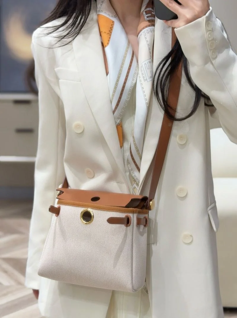 Brand-authenticated Hermes Herbag Bags