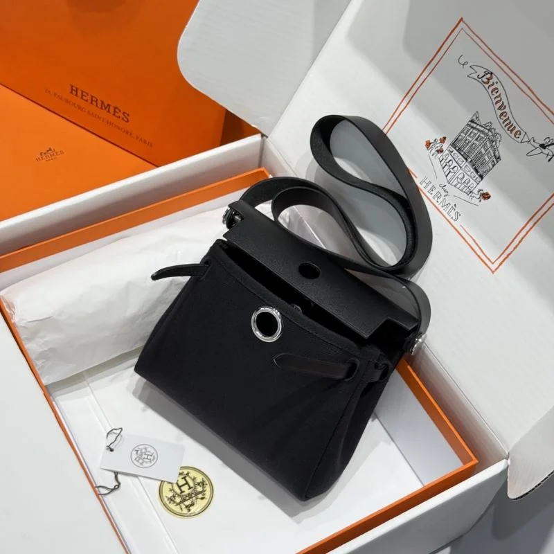 Brand-authenticated Hermes Herbag Bags