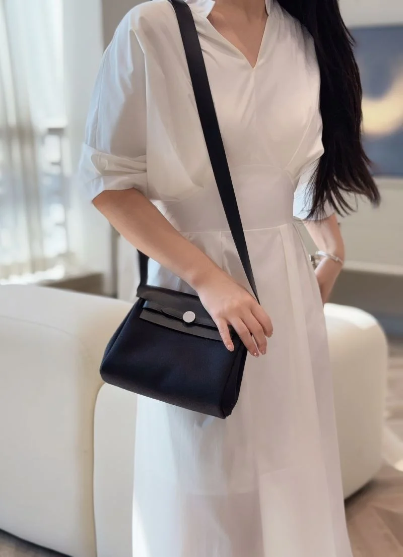 Brand-authenticated Hermes Herbag Bags