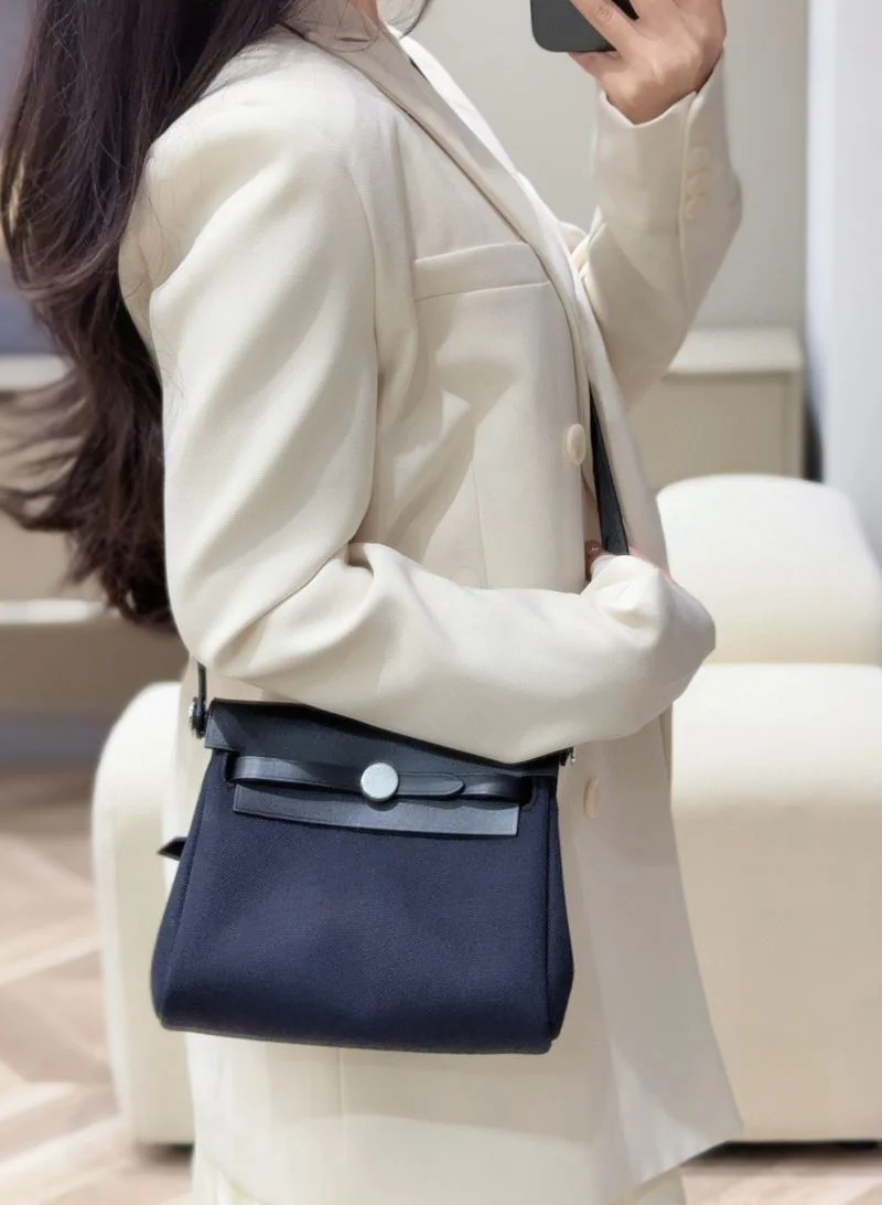 Brand-authenticated Hermes Herbag Bags