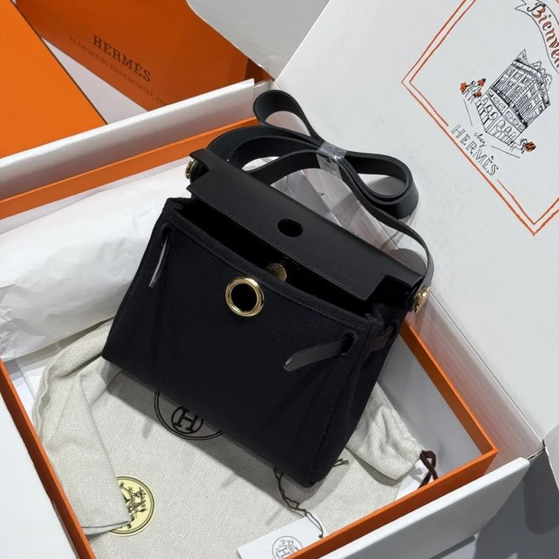 Brand-authenticated Hermes Herbag Bags