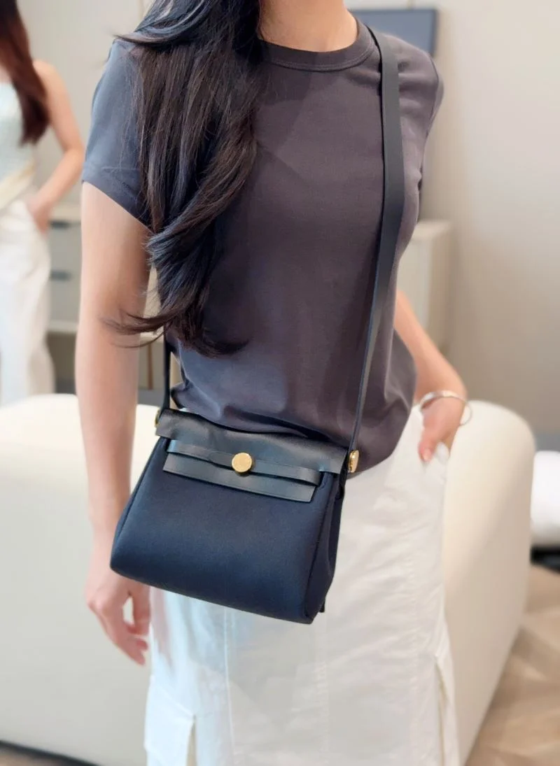 Brand-authenticated Hermes Herbag Bags