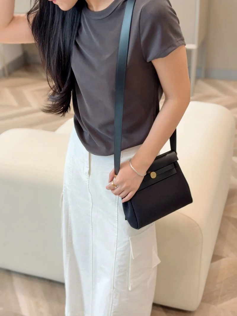 Brand-authenticated Hermes Herbag Bags