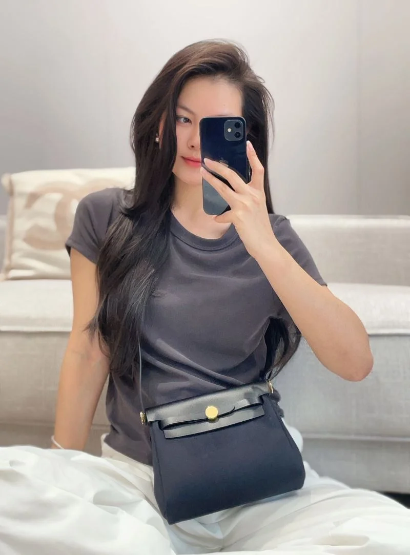 Brand-authenticated Hermes Herbag Bags
