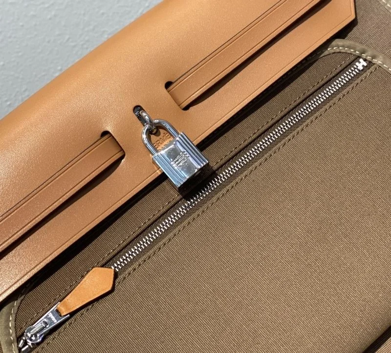 Brand-authenticated Hermes Herbag Bags