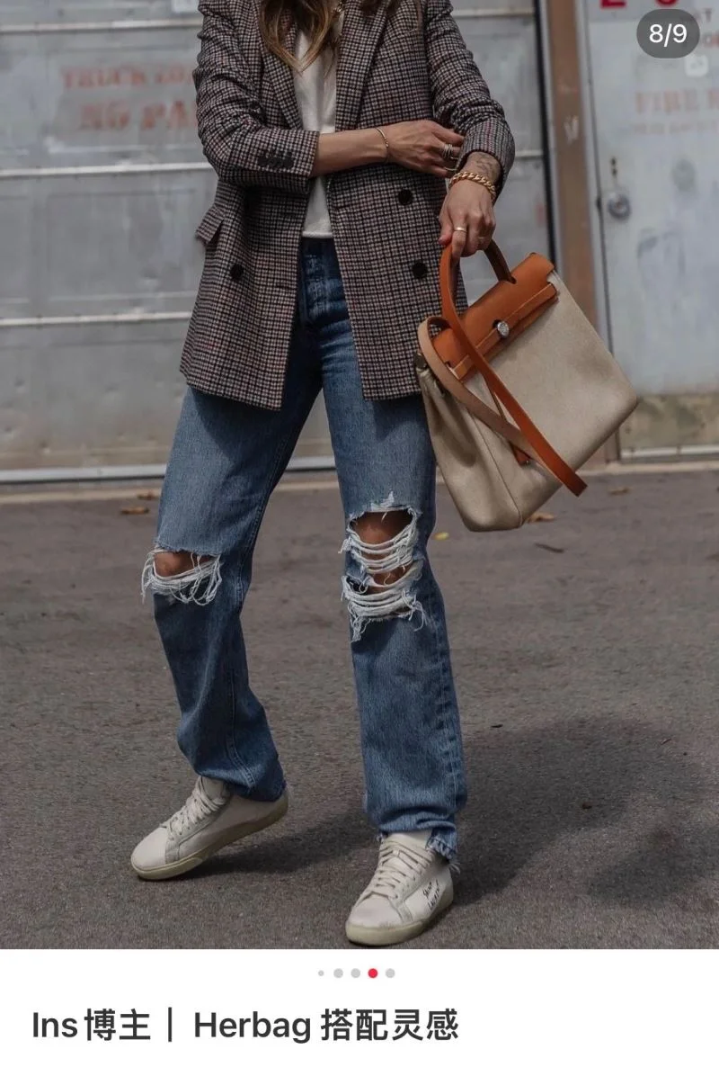 Brand-authenticated Hermes Herbag Bags