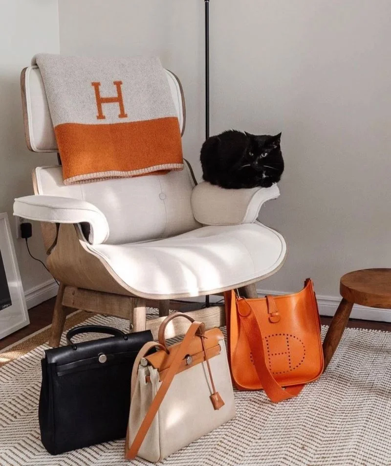 Brand-authenticated Hermes Herbag Bags