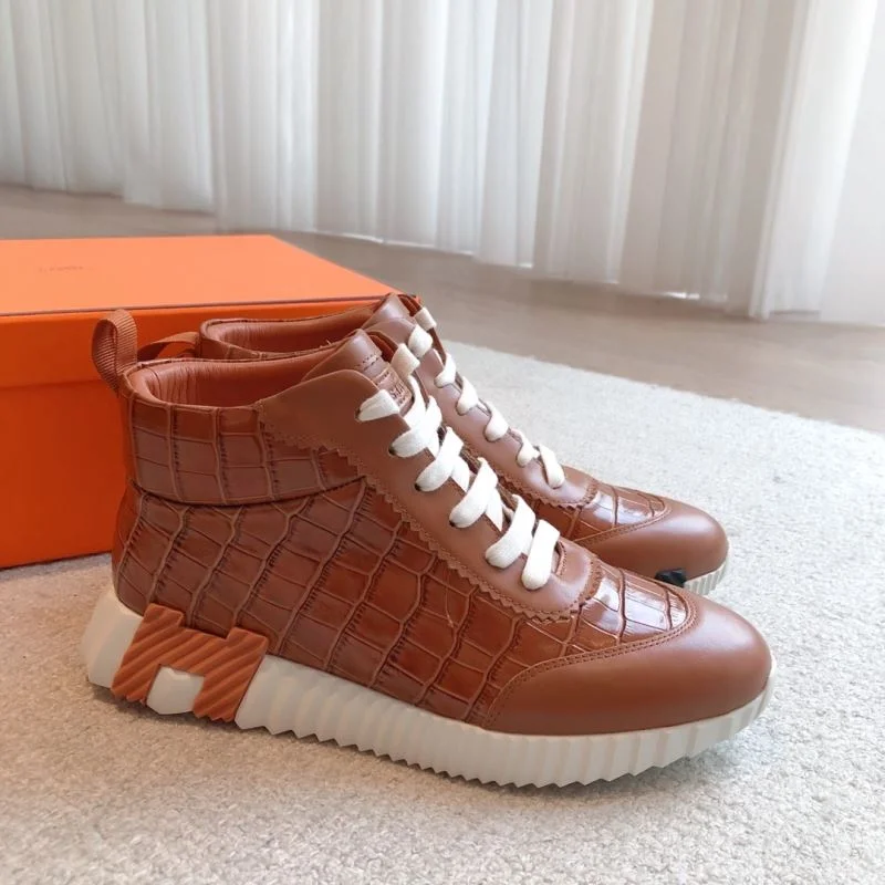 Brand-authenticated Hermes High Shoes