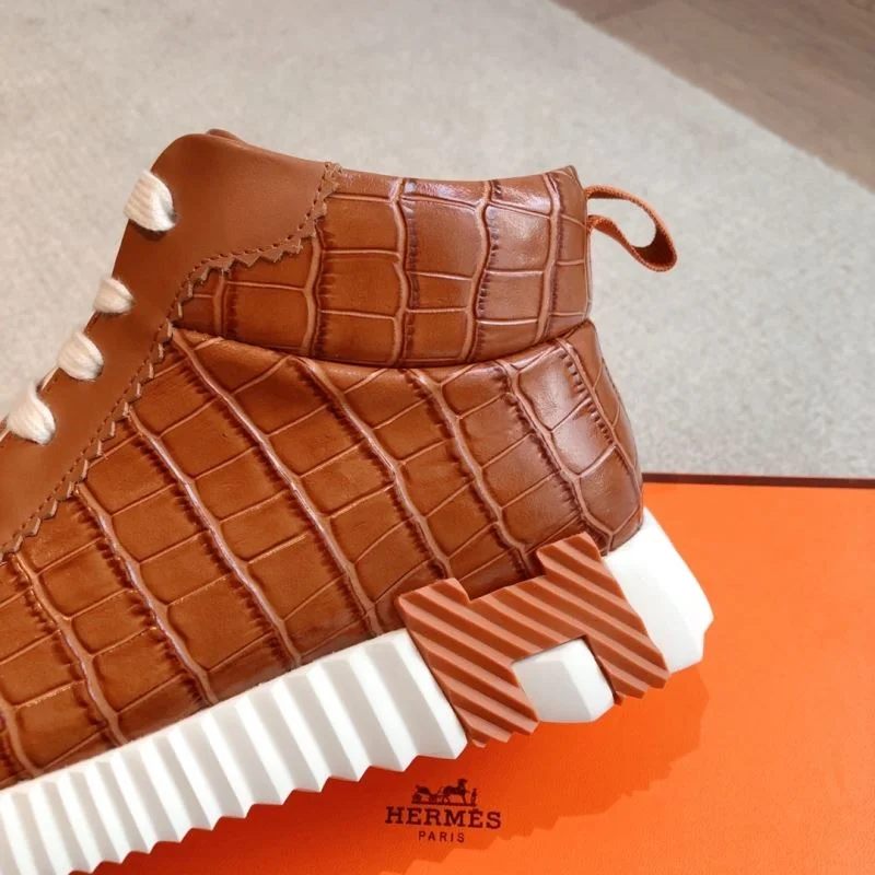 Brand-authenticated Hermes High Shoes
