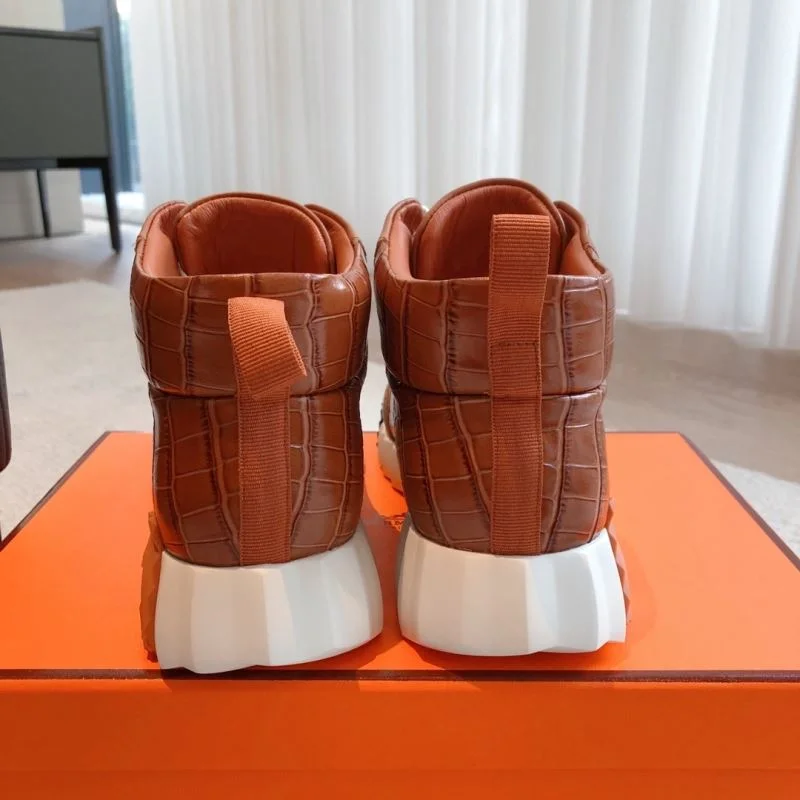 Brand-authenticated Hermes High Shoes