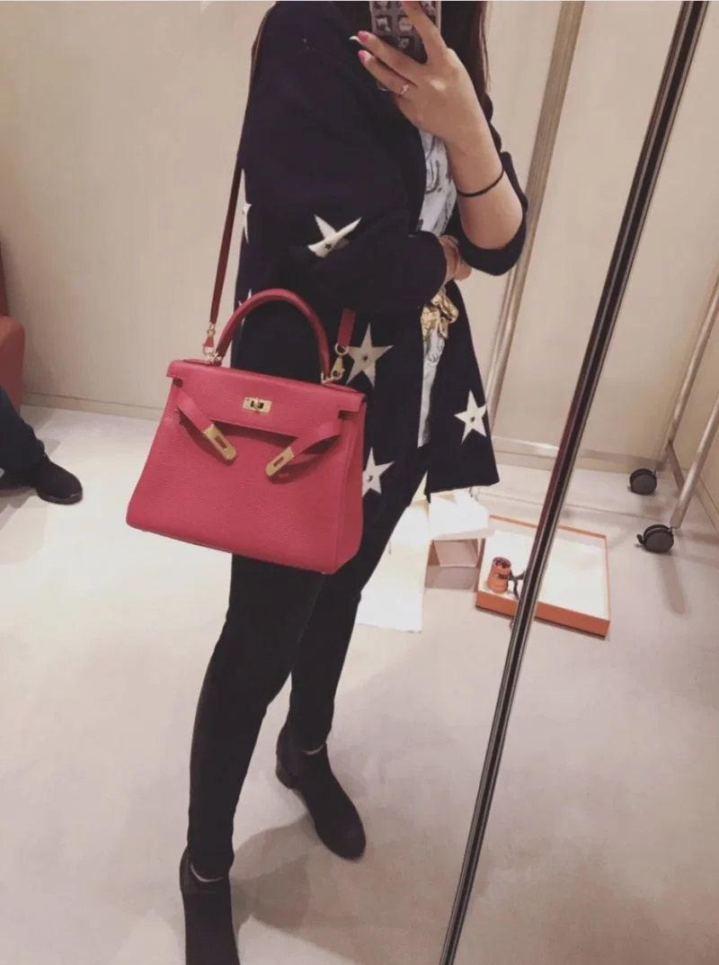 Top mirror Hermes Kelly Bags