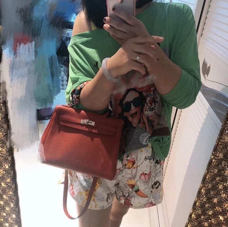 Top mirror Hermes Kelly Bags