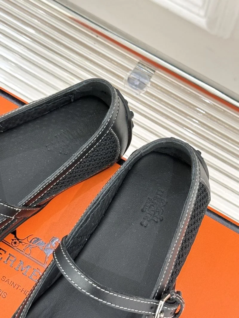 Brand-authenticated Hermes Low Shoes