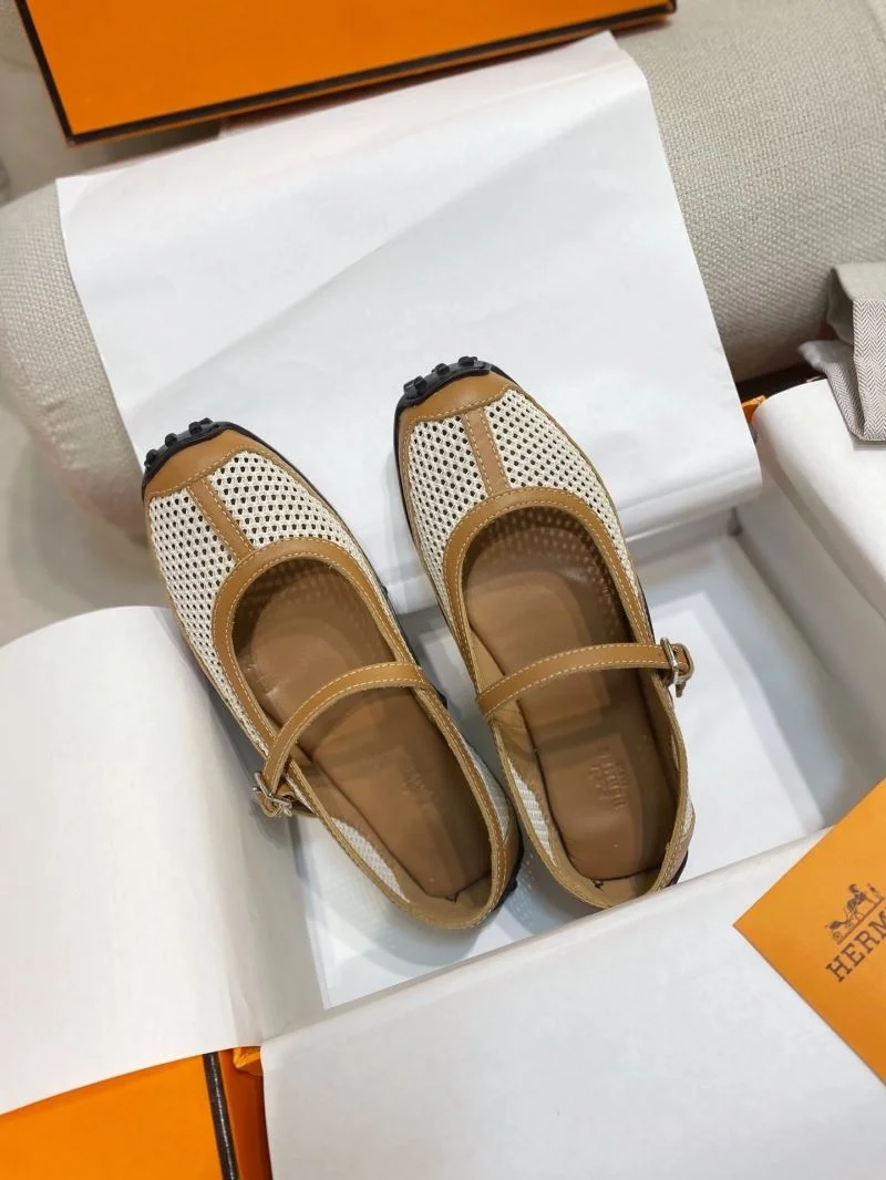 Brand-authenticated Hermes Low Shoes