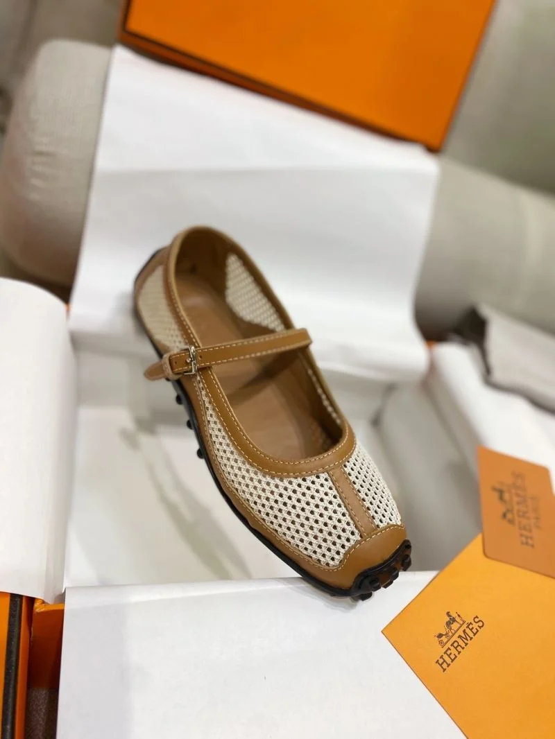 Brand-authenticated Hermes Low Shoes