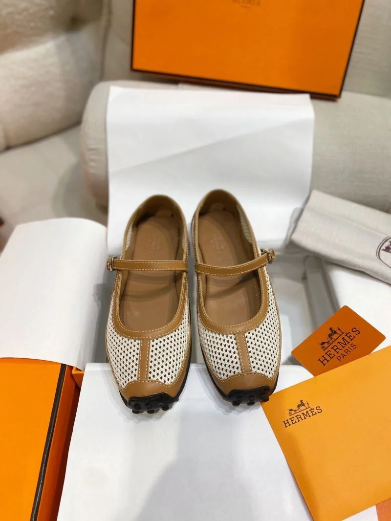 Brand-authenticated Hermes Low Shoes