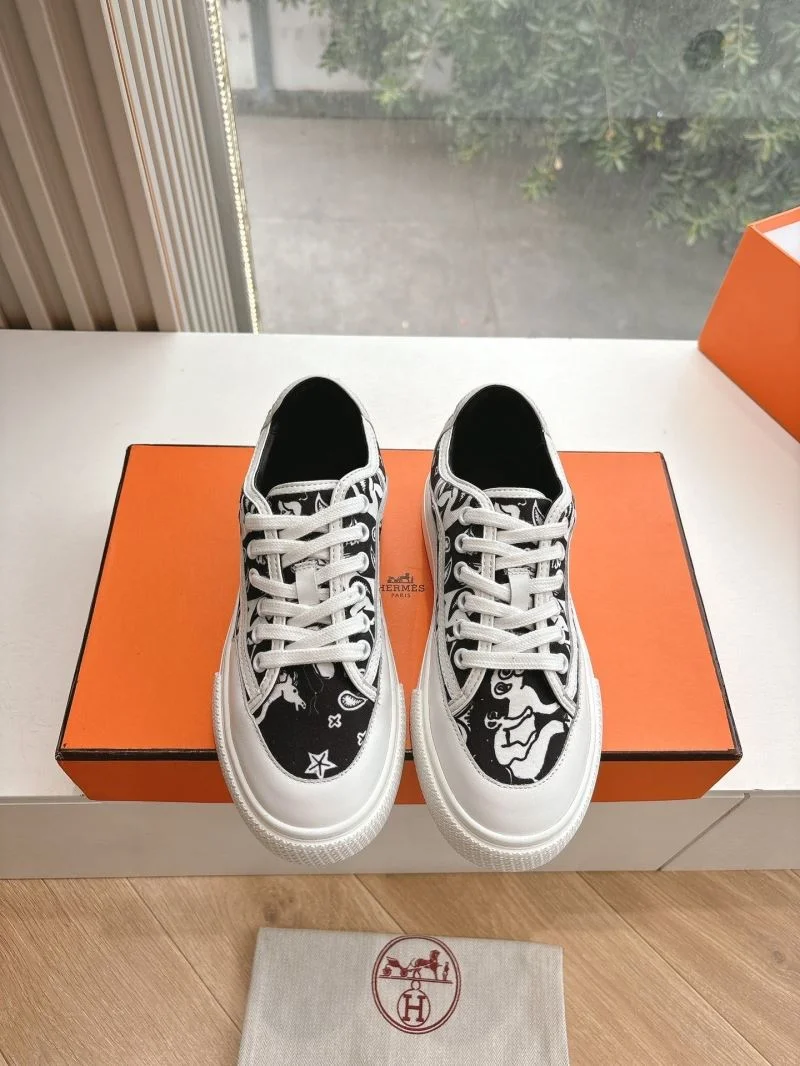Brand-authenticated Hermes Low Shoes