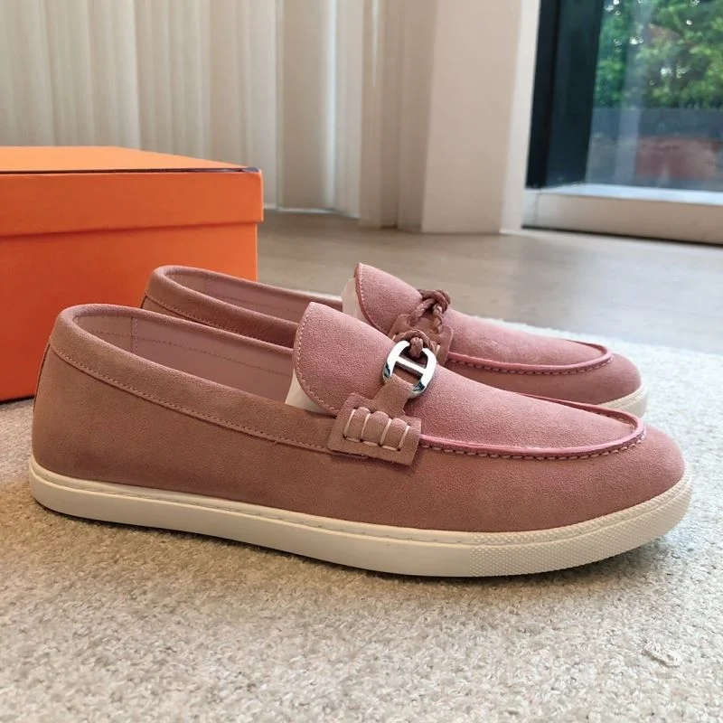 Brand-authenticated Hermes Low Shoes