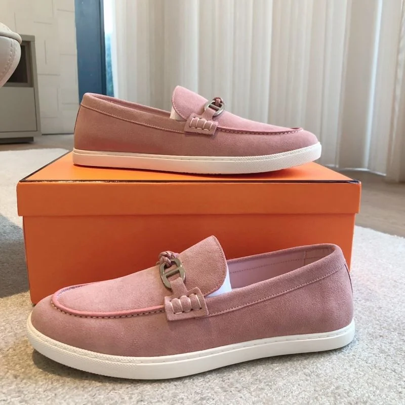 Brand-authenticated Hermes Low Shoes
