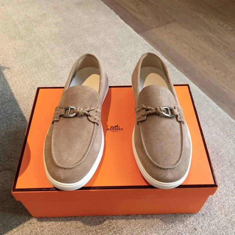 Brand-authenticated Hermes Low Shoes