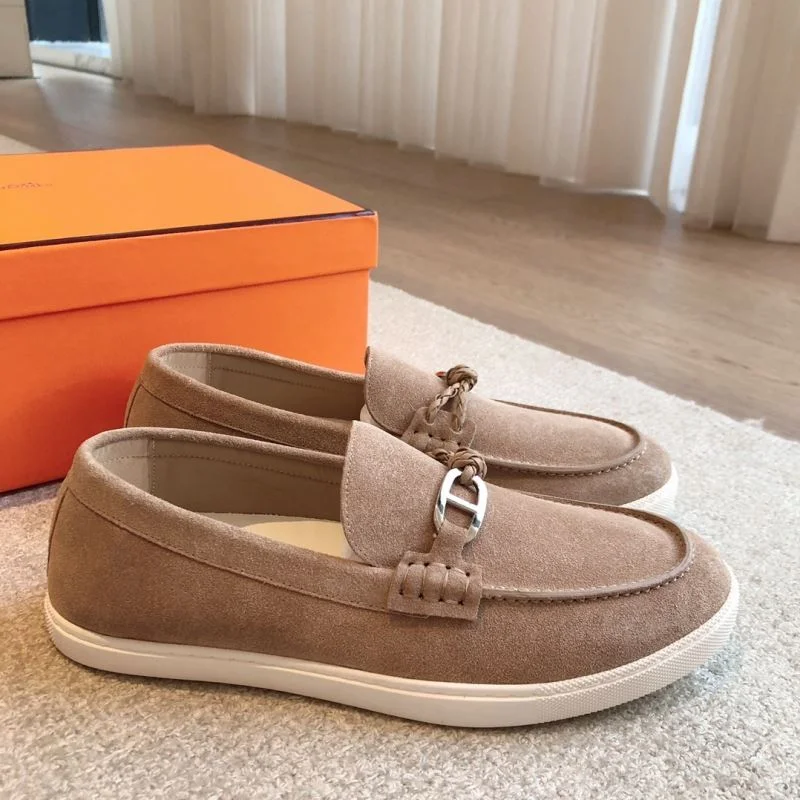 Brand-authenticated Hermes Low Shoes