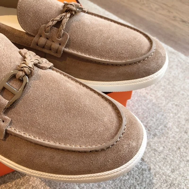 Brand-authenticated Hermes Low Shoes