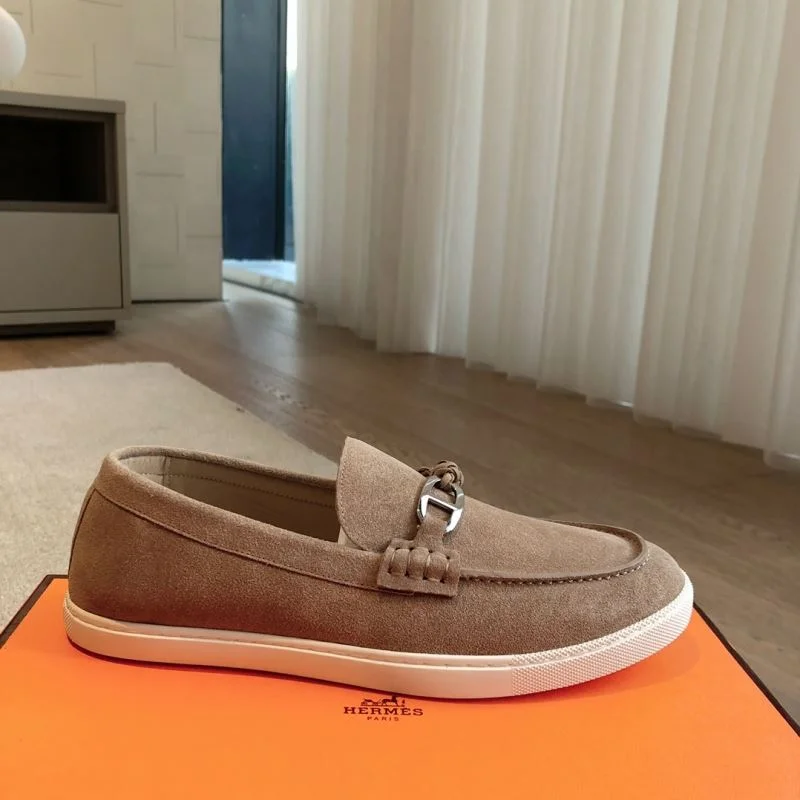 Brand-authenticated Hermes Low Shoes